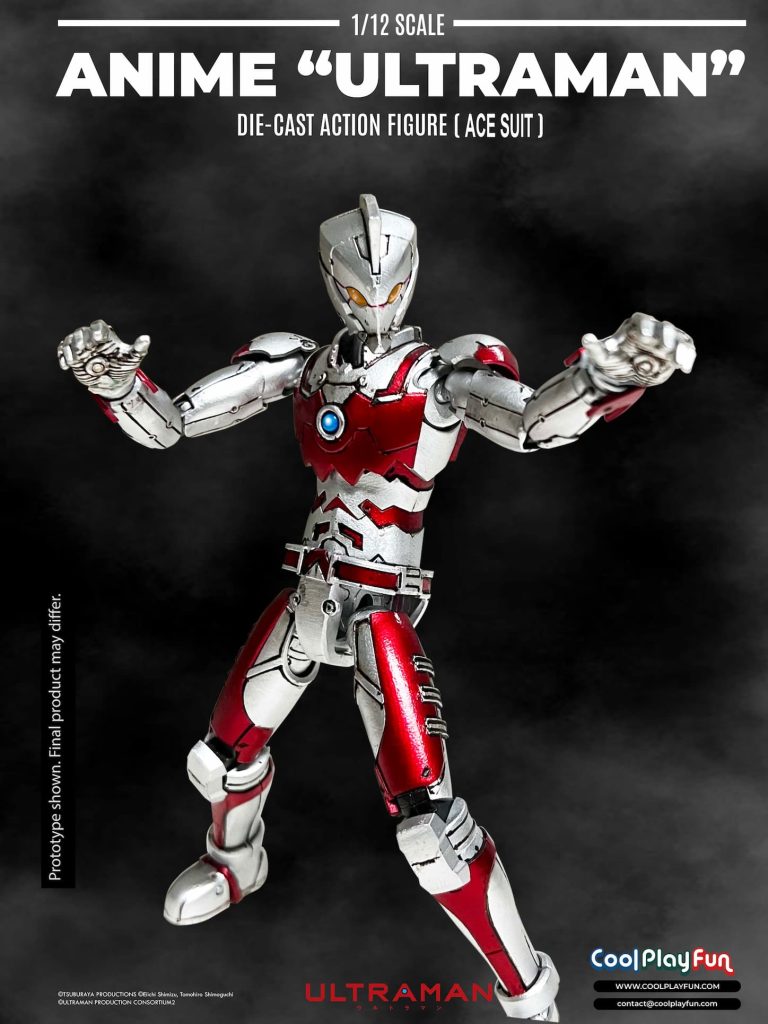 1/12 Scale Anime “ULTRAMAN” Die-cast Action Figure (ACE SUIT) – COOLPLAYFUN