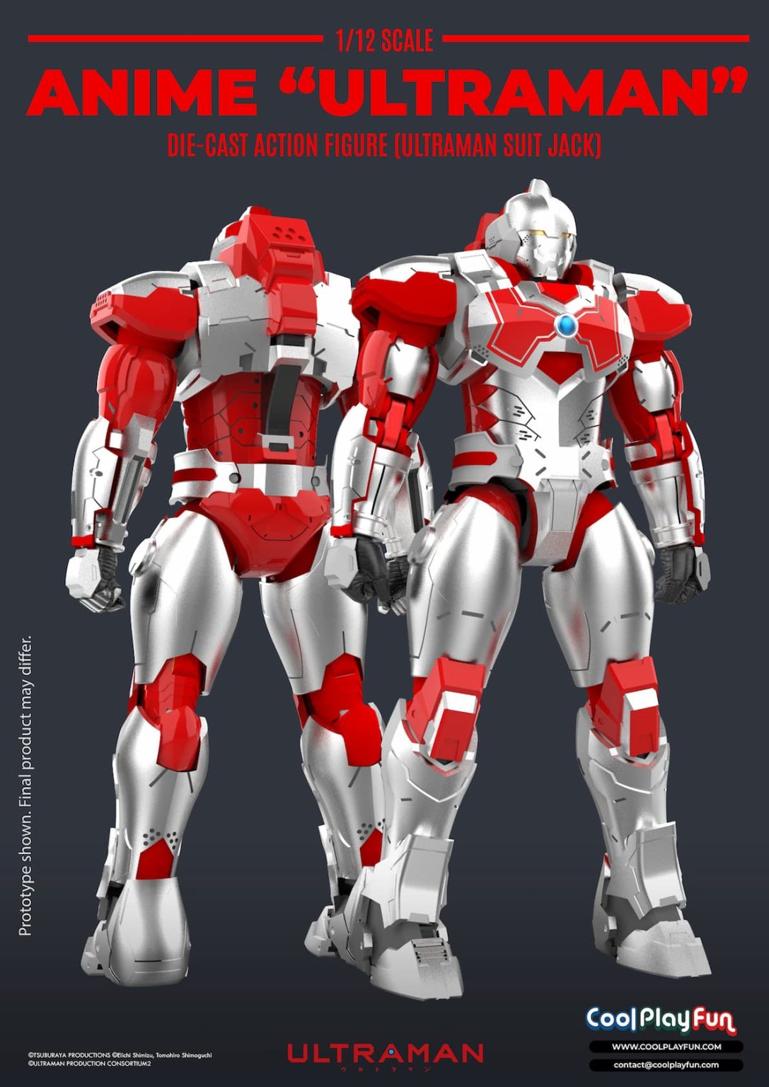 1/12 Scale Anime “ULTRAMAN” Die-cast Action Figure (ULTRAMAN SUIT JACK ...