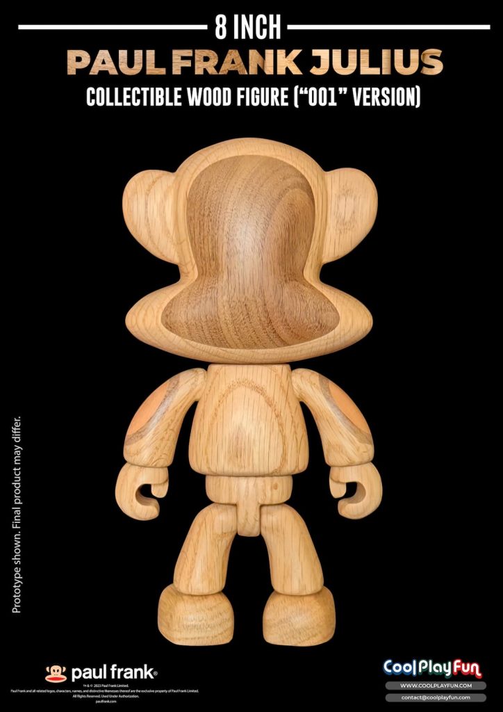 8inch Paul Frank Julius Collectible Wood Figure (“001” Colour Version ...